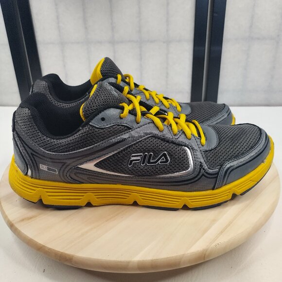 Fila | Shoes | Fila Soar 2 Gray Yellow Athletic Running Sneakers Shoes ...